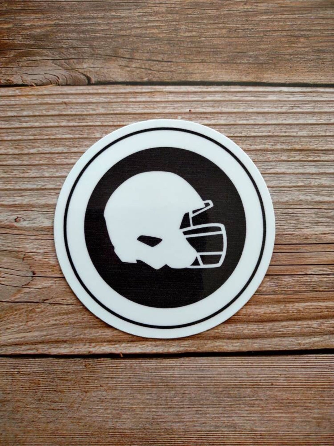 Football Helmet Vinyl Sticker - Etsy