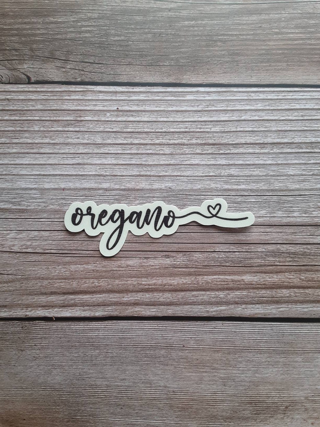 Oregano Laminated Vinyl Sticker - Etsy