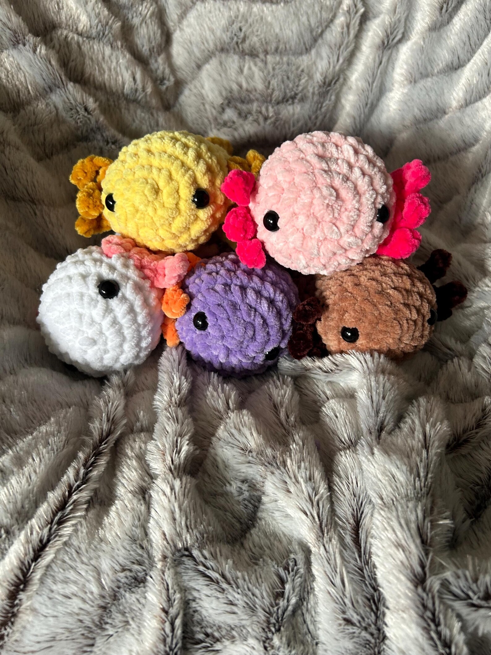 Minecraft Themed Crochet Axolotls - Etsy