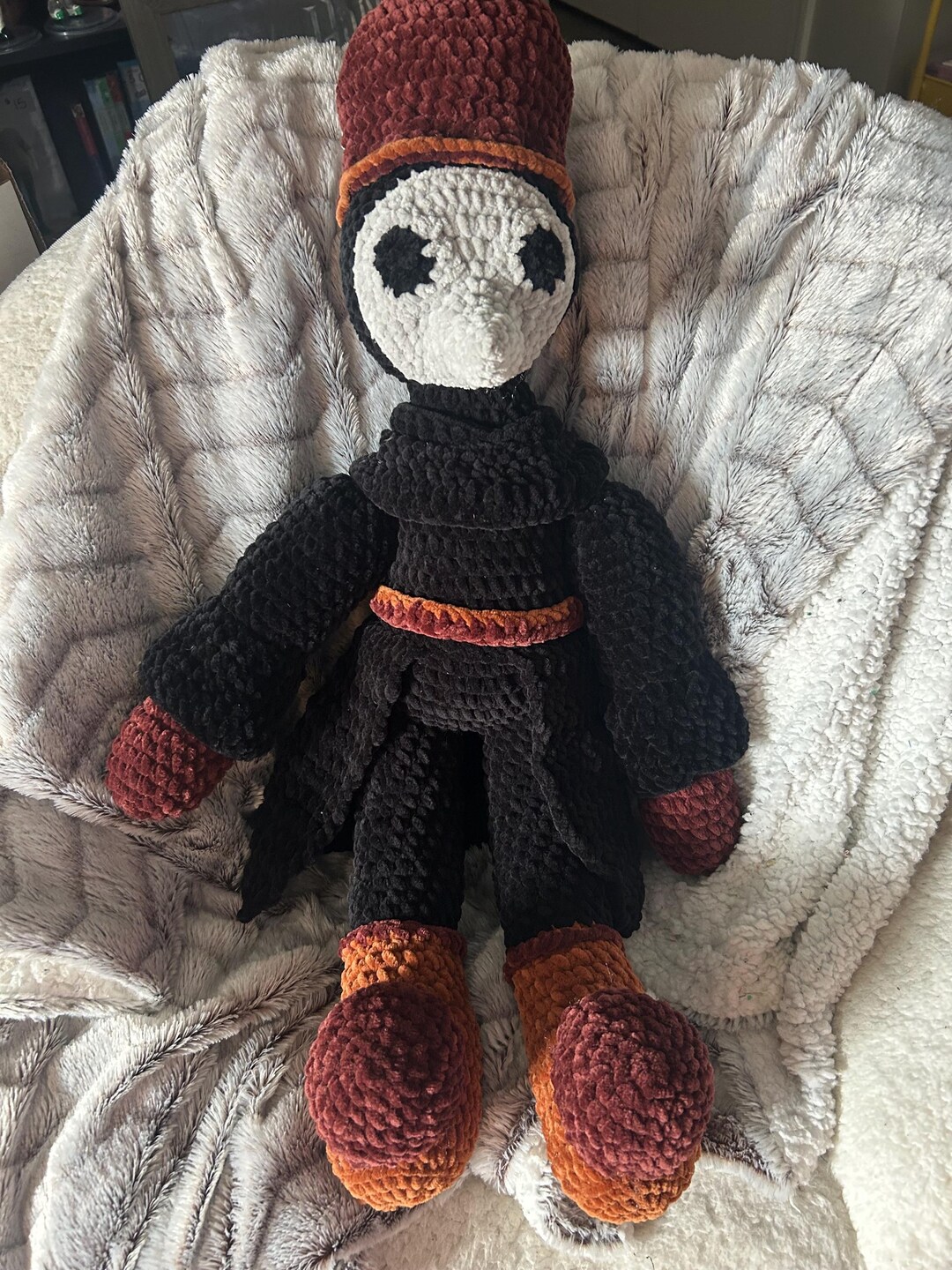 Jumbo Crochet Plauge Doctor Plushie - Etsy
