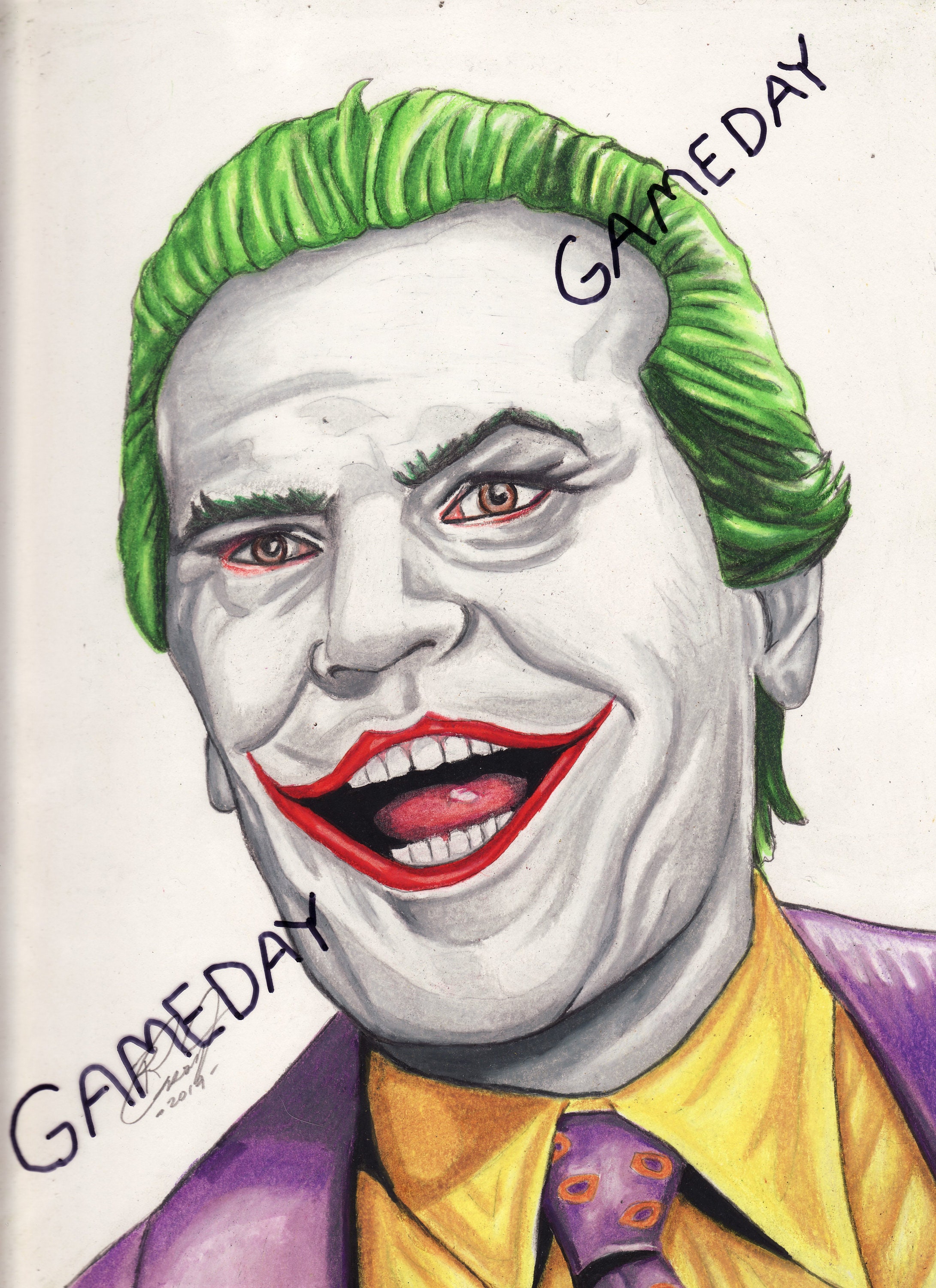 Jack Nicholson Joker PRINT - Etsy
