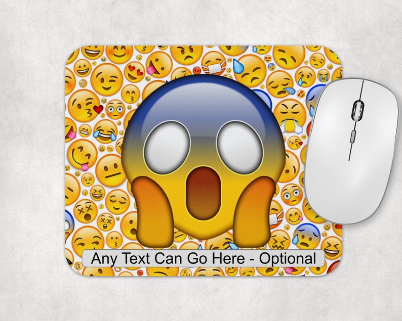 OMG Emoji Face Custom Pre-printed Rectangular Computer - Etsy