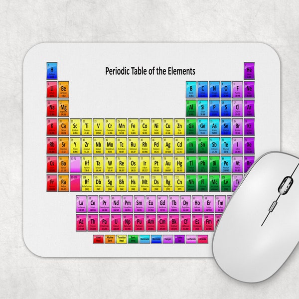 Periodic Table of Elements Computer Mat - Etsy UK