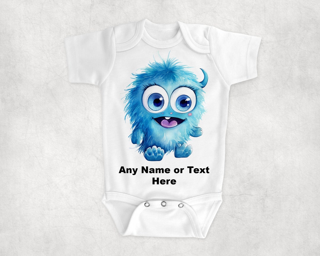 Little Monster Personalised Custom Baby Grow Suit - Etsy