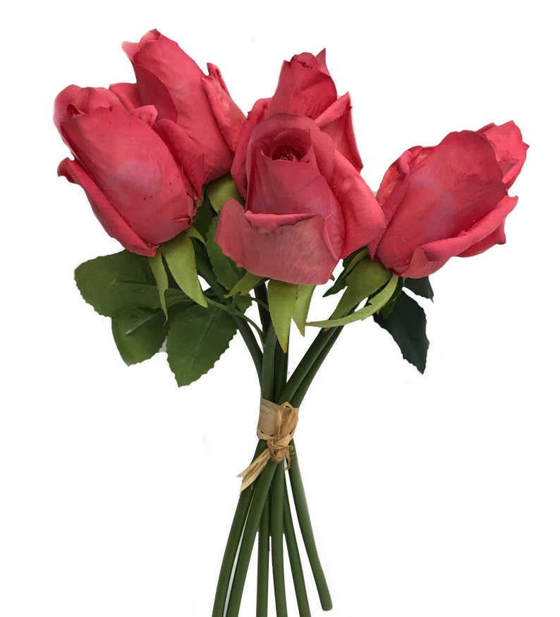 Real Touch Rosebud Bundle: Carpi Blue, Coral, Pink, Navy, Peach, Orange ...