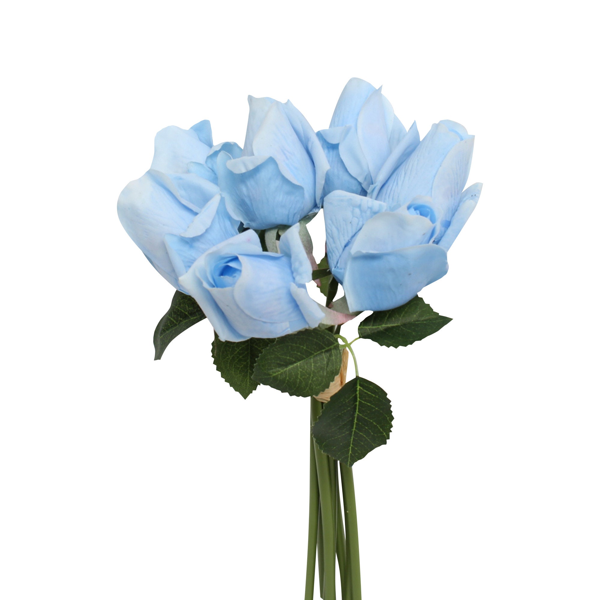 1dozen -rose Bundle Real Touch Rosebud Flexible Stem DIY Bouquet ...