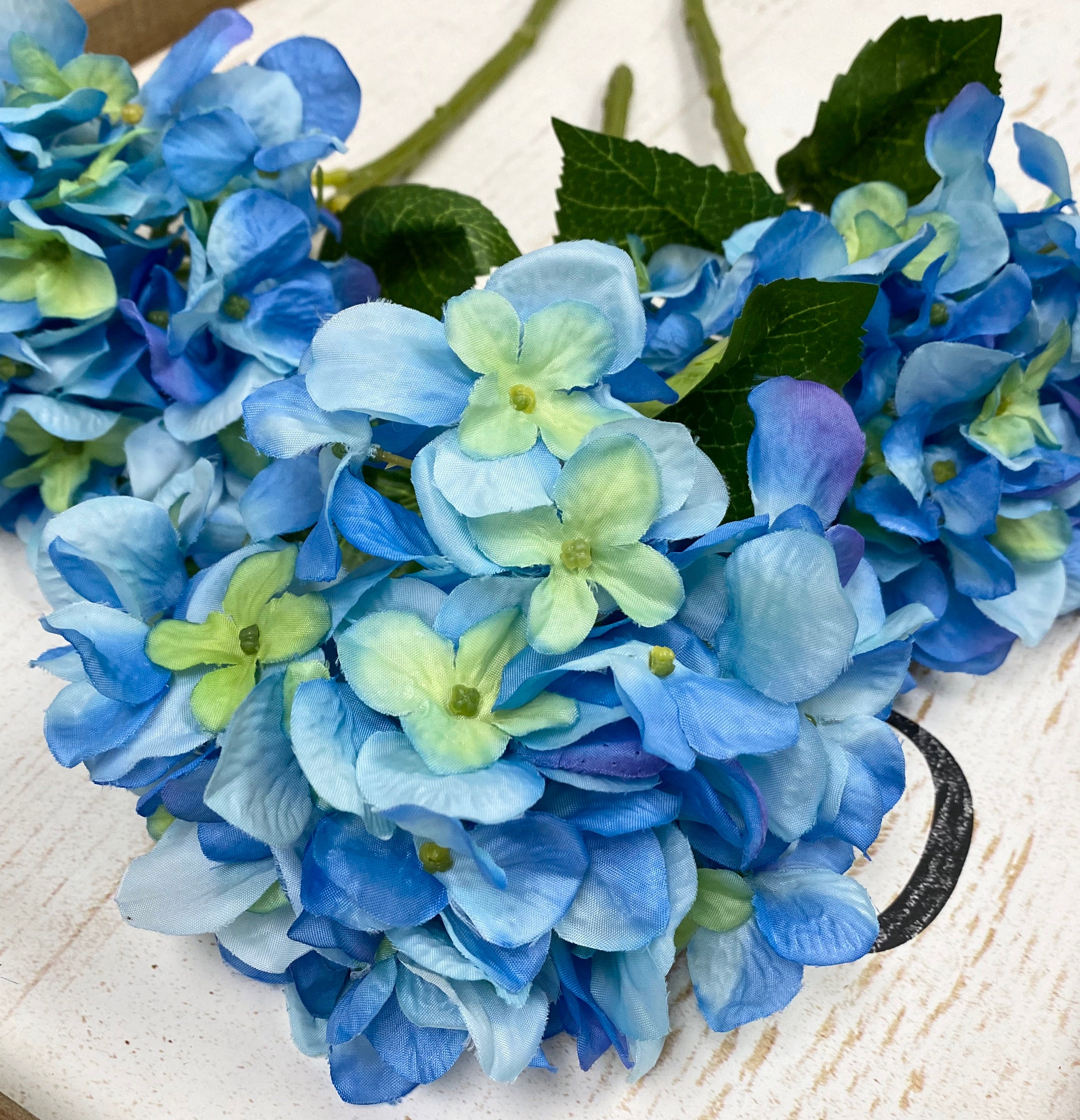 Pack of 3-artificial 14inch Long Hydrangea Stem - Etsy