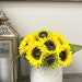 9-flower Bundle-artificial Sunflower Large Blooms and Buds/bouquet ...