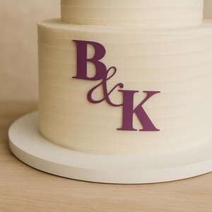 Personalized Wedding Cake Letters – Custom Acrylic Monogram – Elegant ...