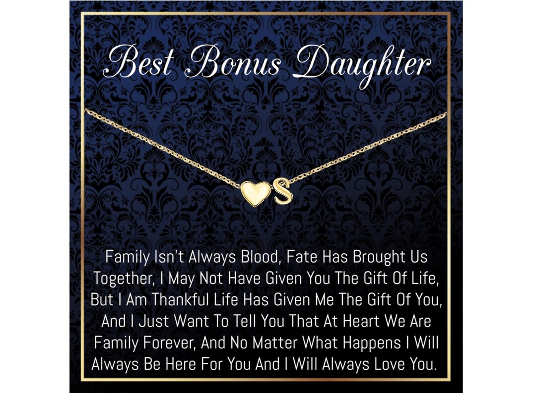 Bonus Daughter Necklace, Bonus Daughter Gift, Bonus Daughter Necklace ...
