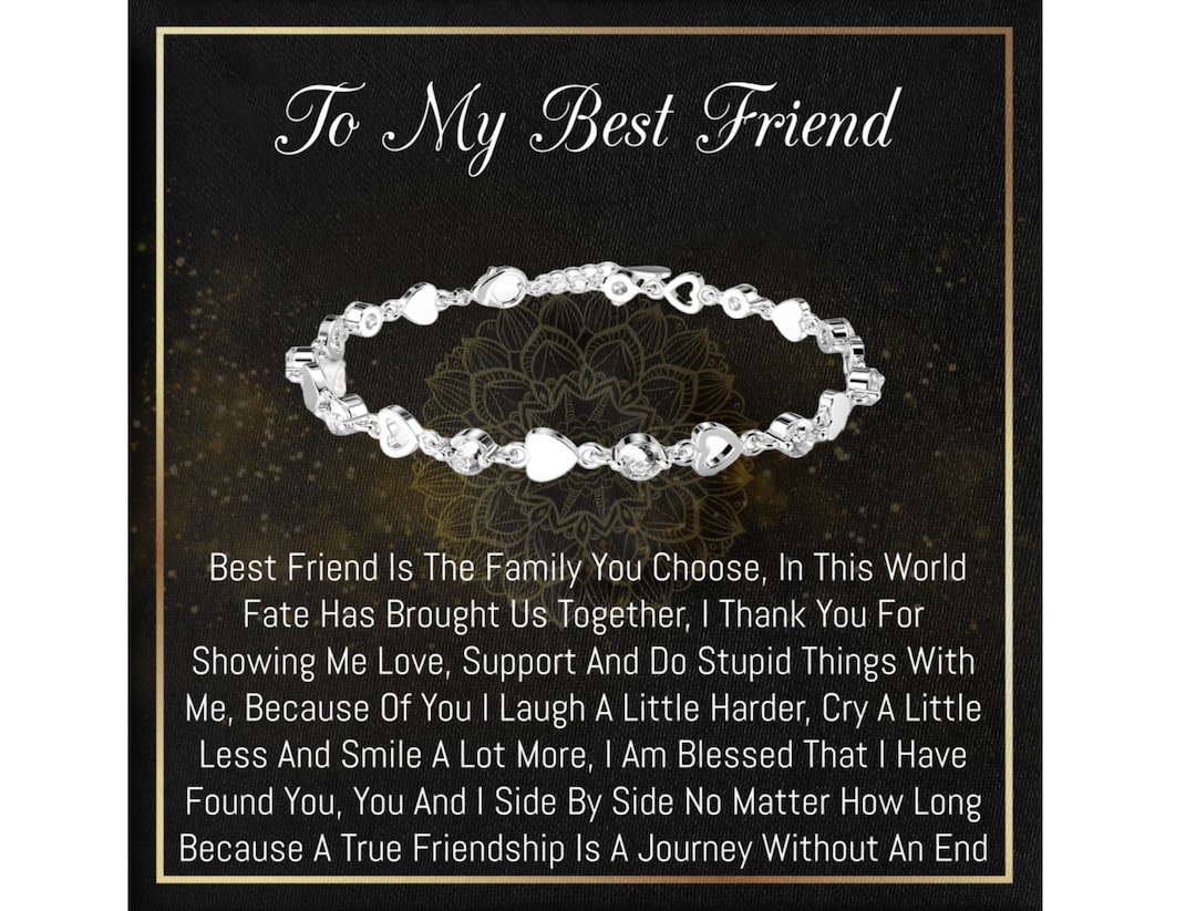 Sterling Silver Best Friend Gifts, Friend Forever, Best Friend Bracelet ...