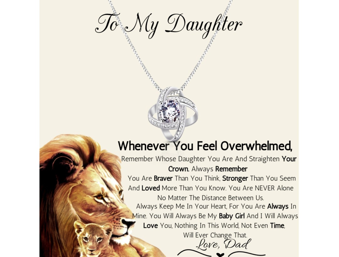 Sterling Silver Daughter Necklace From Dad, Daughter Necklace, Daughter ...