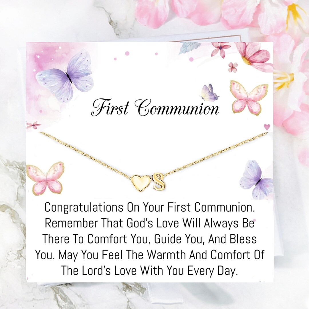 First Communion Necklace for Girls, First Communion Gift, Girl First ...