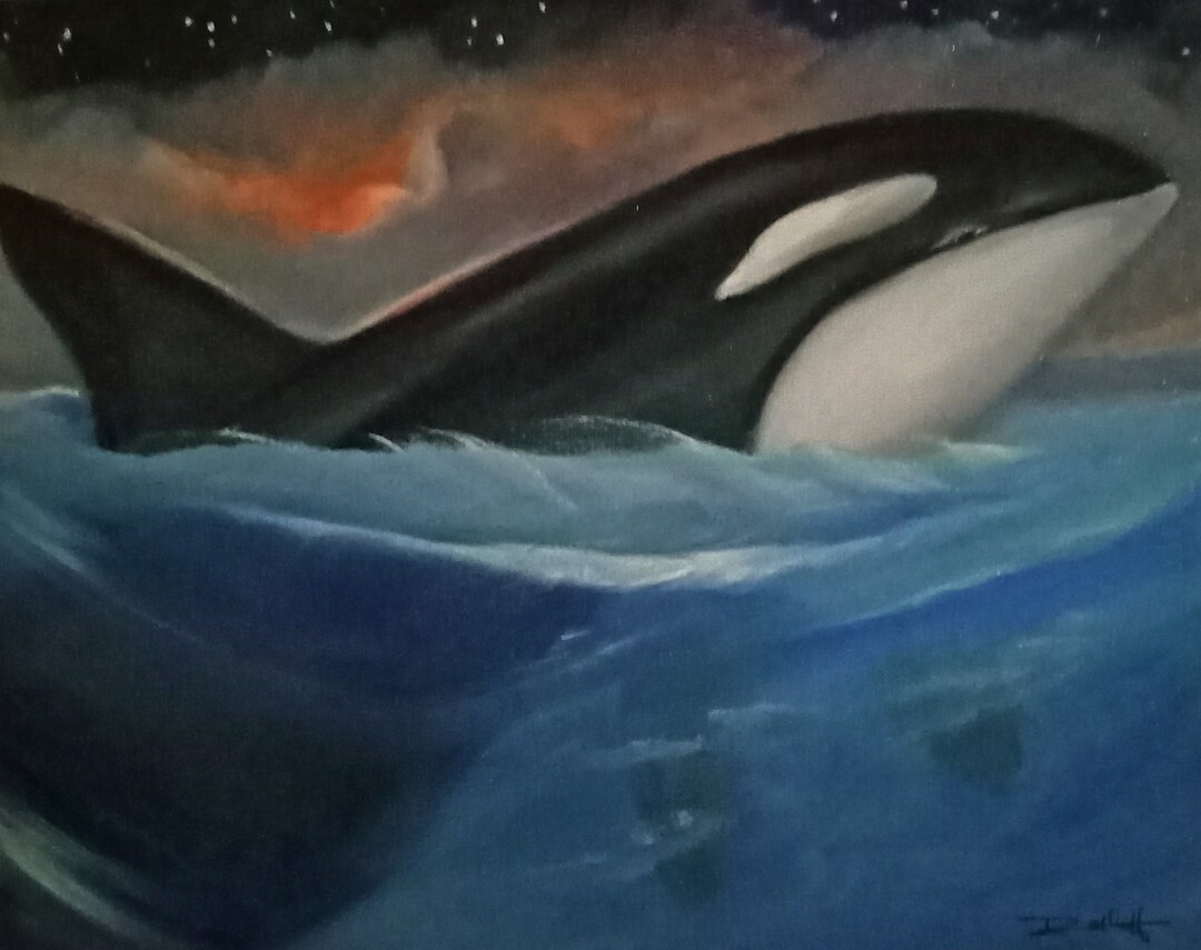 Orca Oil Painting - Etsy