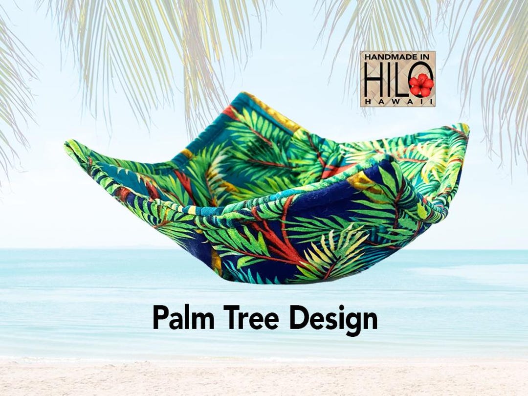 Hawaiian Microwave Cozy, Teal / Blue Microwave Bowl Cozy, Hawaiian Palm ...