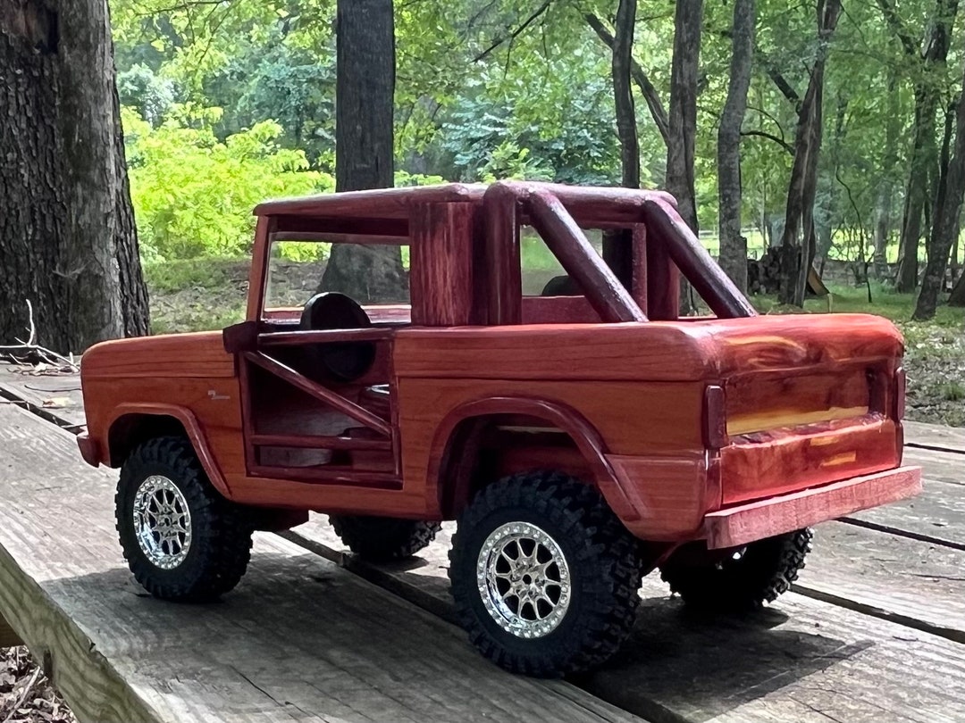 1967 Ford Bronco Wood Model Real Red Cedarwood Handcrafted - Etsy