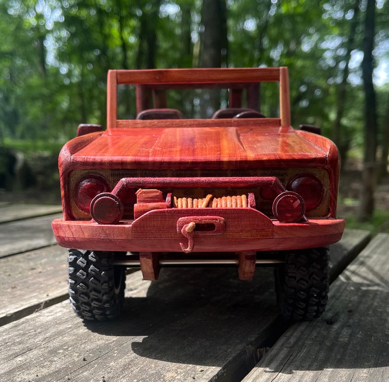 1967 Ford Bronco Wood Model Real Red Cedarwood Handcrafted - Etsy