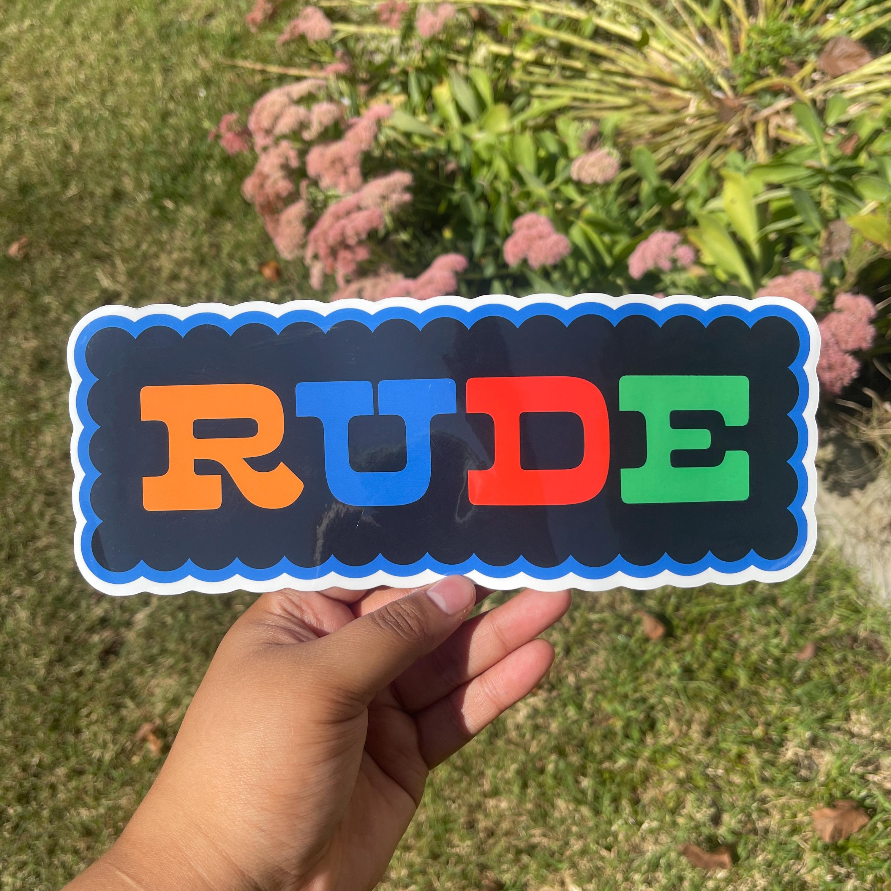 Rude Bumper Sticker - Etsy