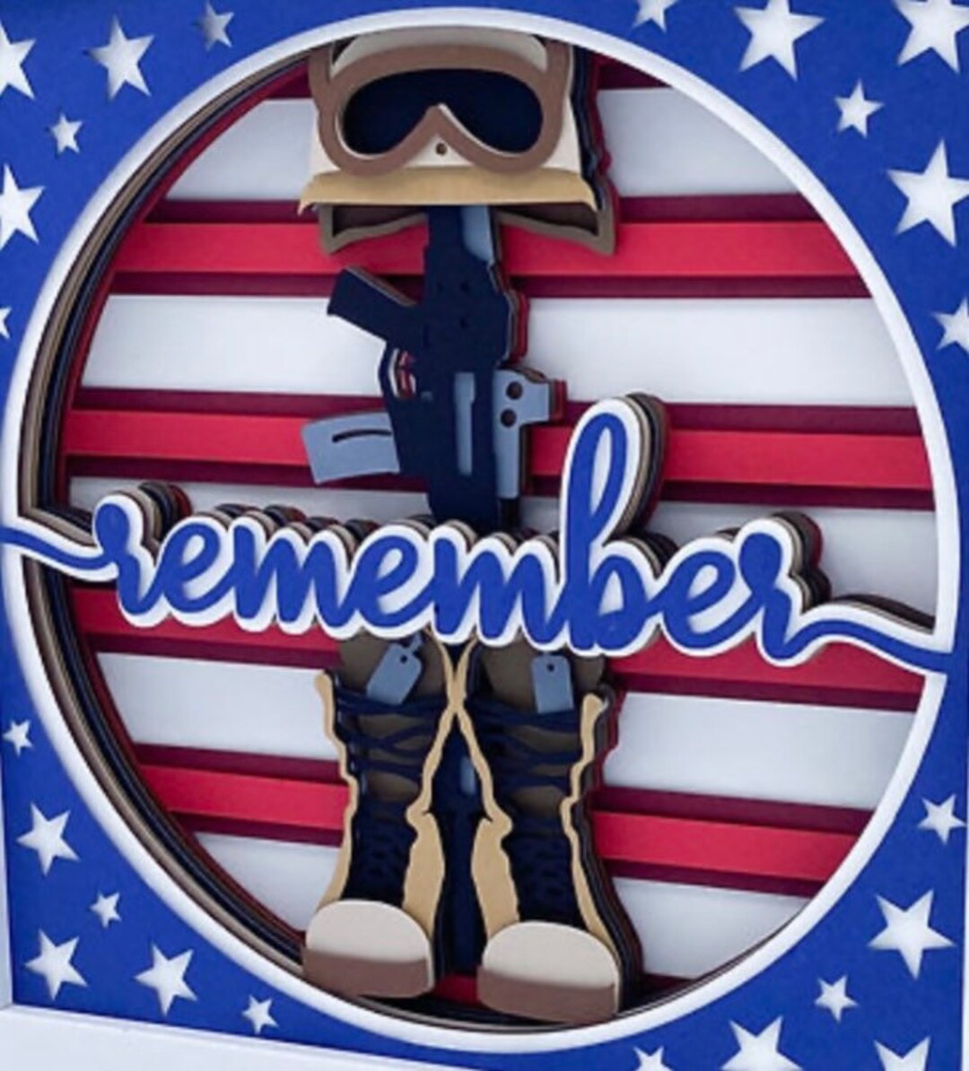 3D Remember Shadowbox - Etsy