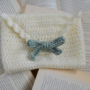 Crochet Bow Love Letter Book Sleevebook Coverbookish Gift for ...