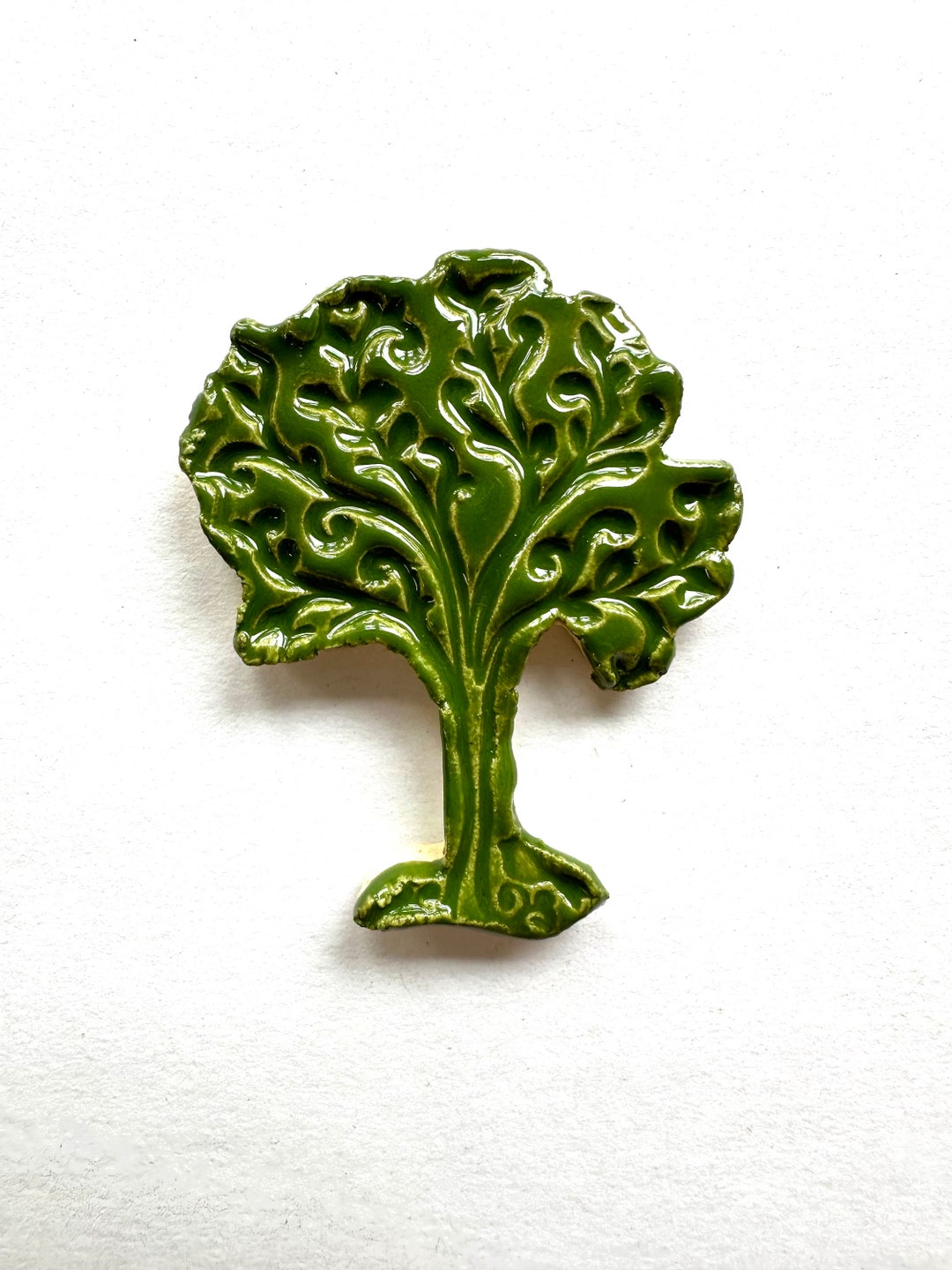 Tree Tile for Mosaic/ceramic/forest Green - Etsy