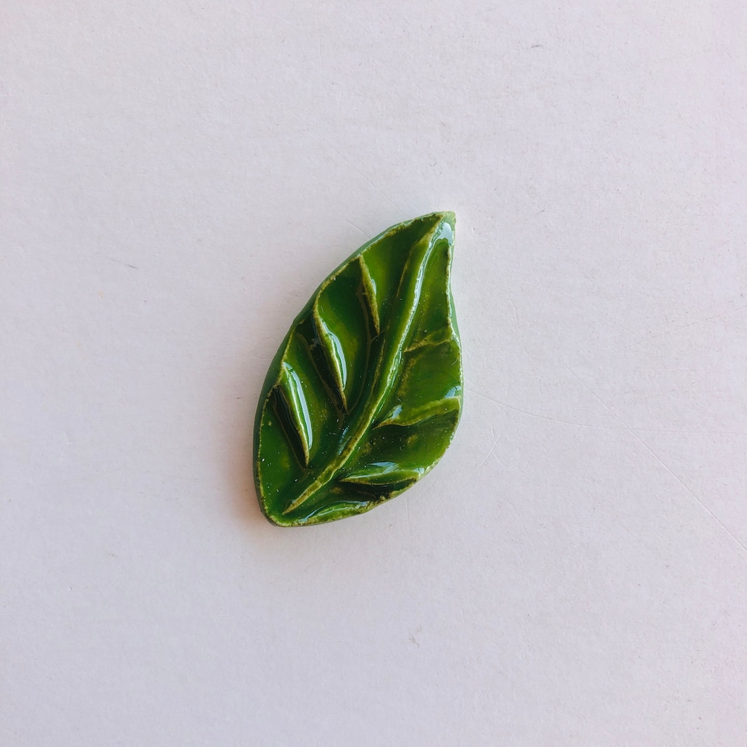 1 7/8" Leaf for Use in Mosaics/craft Projects/ceramic/green - Etsy