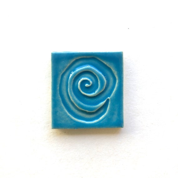 Handmade Ceramic Swirl Tiles for Use in Mosaics or Other Art | Etsy
