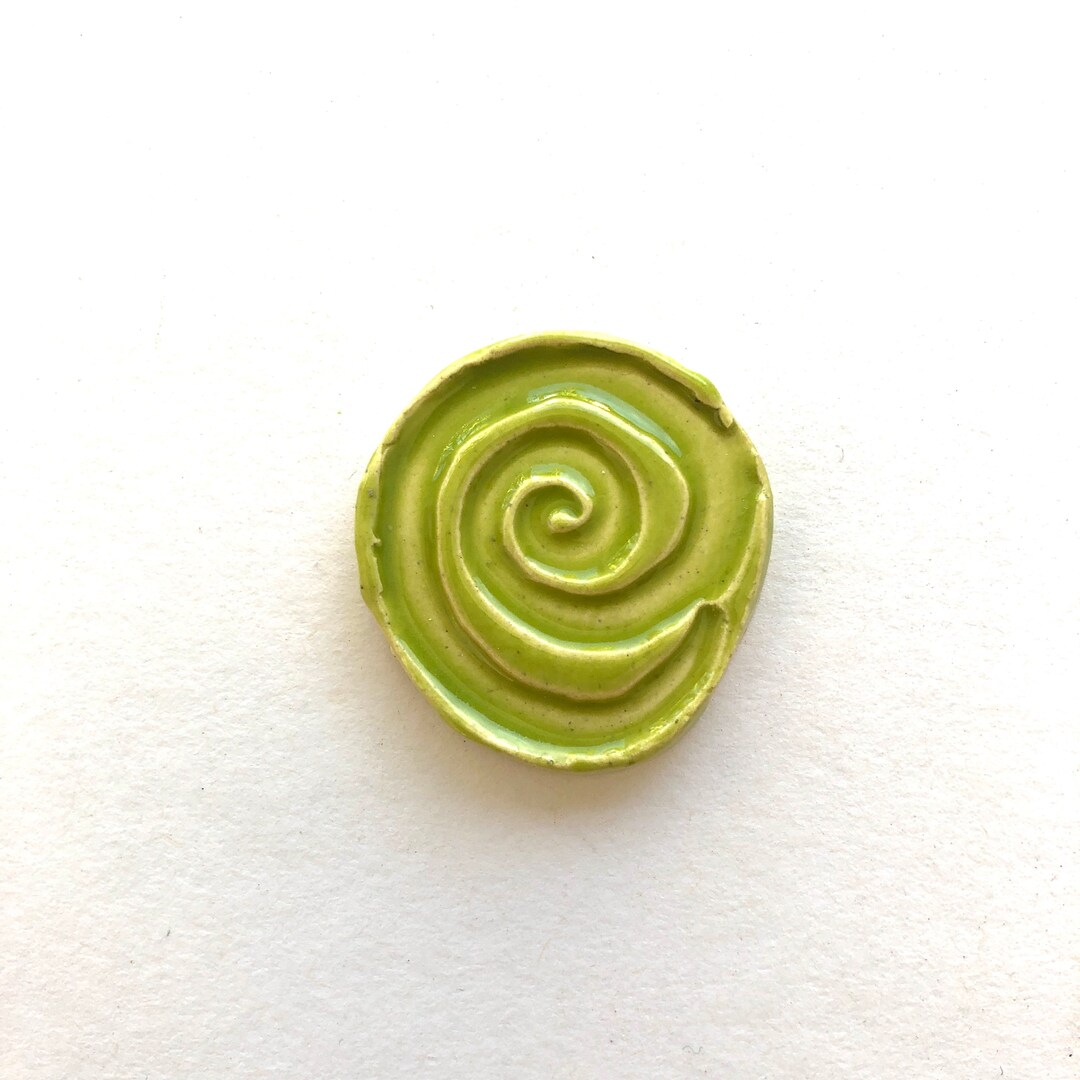 Handmade Ceramic Swirl Tile - High Fired Mosaic Art Supply - Etsy