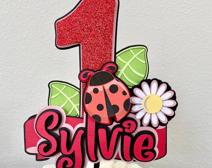 Ladybug Cake Topper/spring Cake Topper/ladybug/ - Etsy