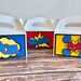 Comic Book Favor Boxes/comic Pow/comic Book Treat Box/superhero ...