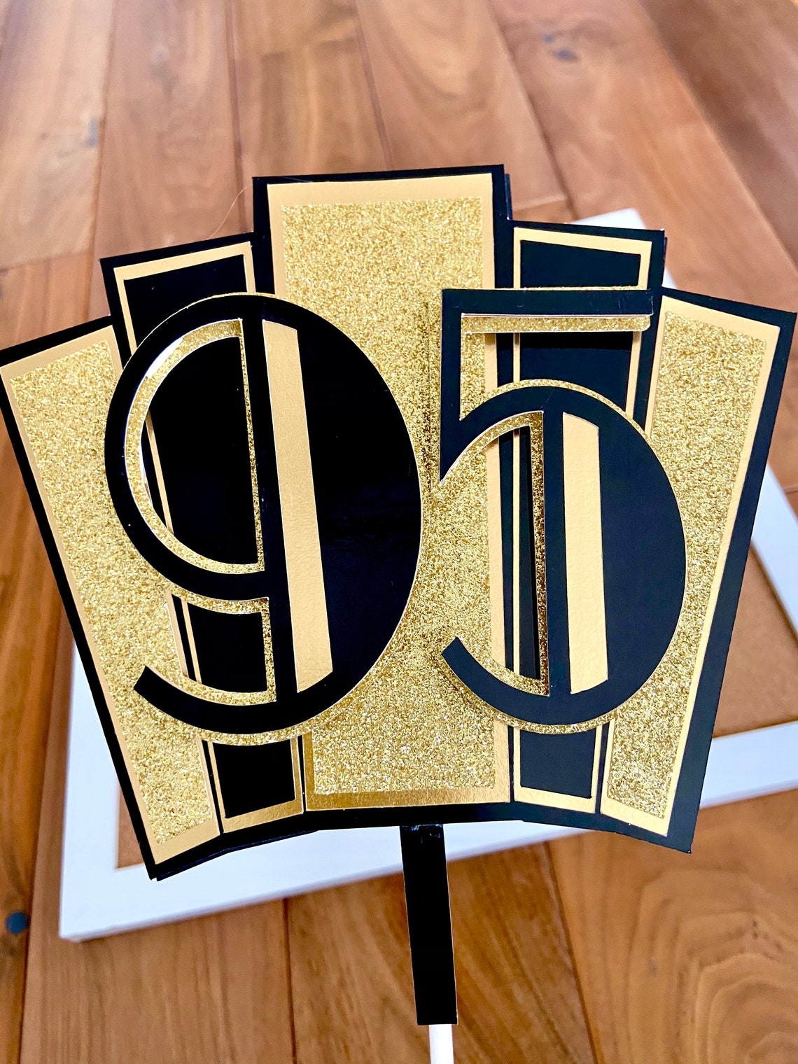 Art Deco Glitter Cake Topper: 1920s, Gatsby Party - Etsy