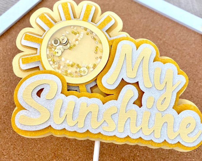 Sunshine Cake Topper/you Are My Sunshine - Etsy