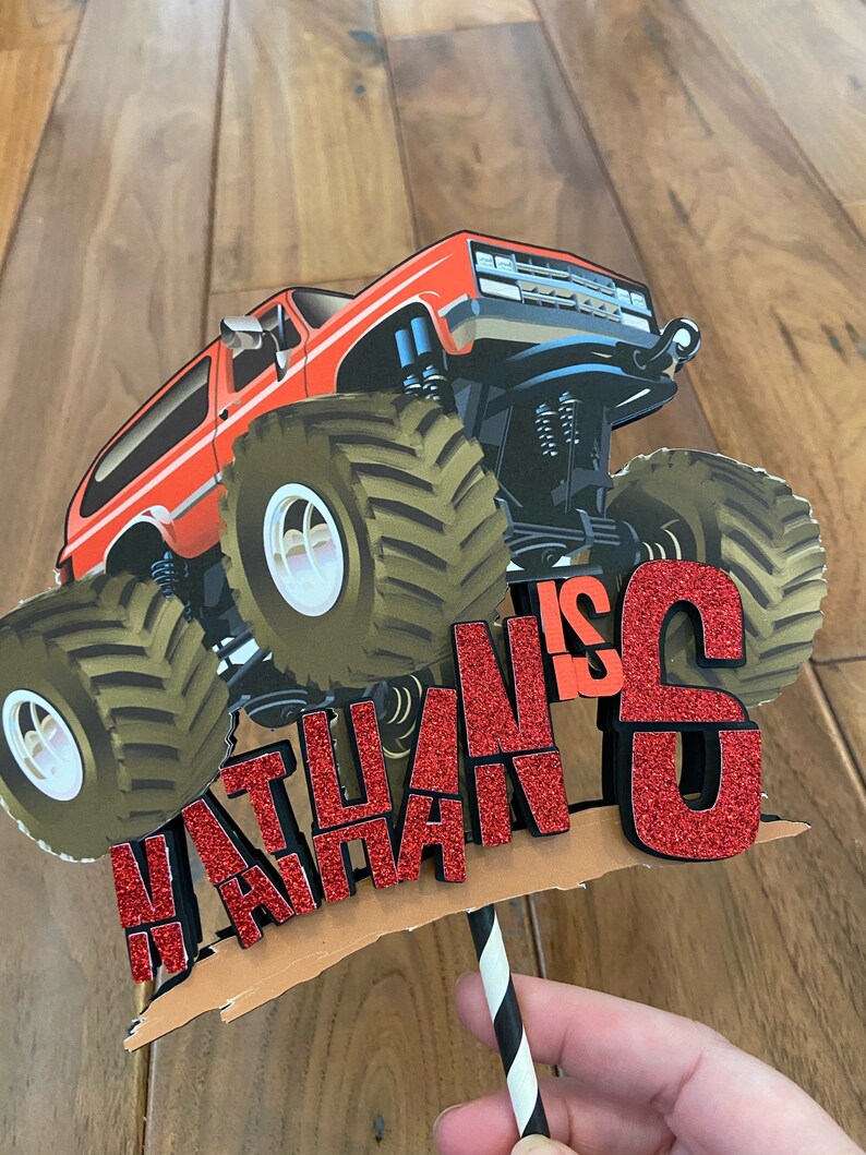 Monster Truck Cake Topper/monster Jam Cake Topper/monster - Etsy