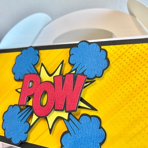 Comic Book Favor Boxes/comic Pow/comic Book Treat Box/superhero ...