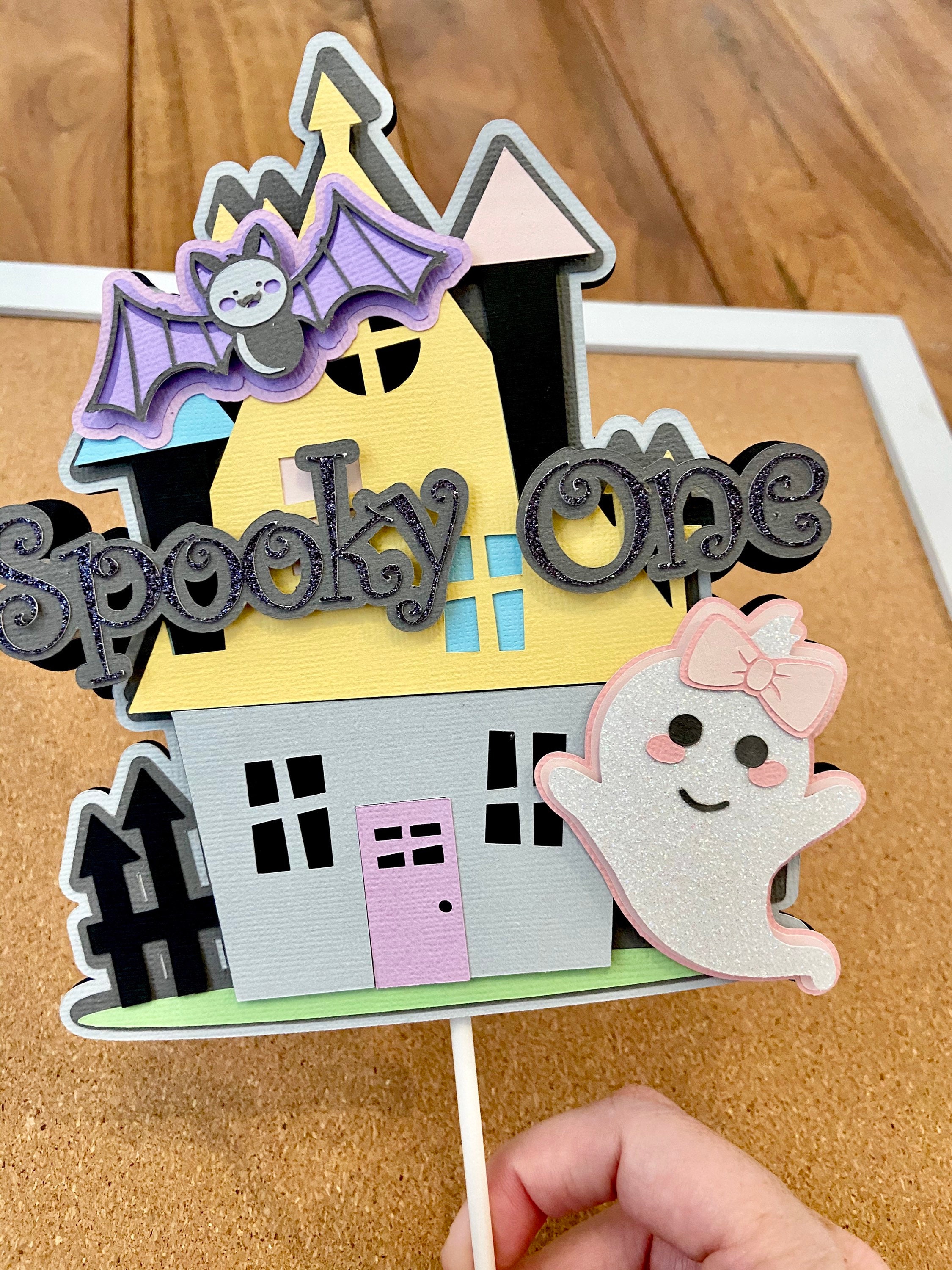 Spooky One Cake Topper/halloween Cake Topper/first Birthday - Etsy