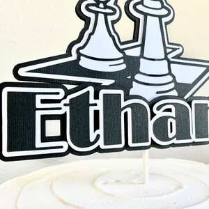 Chess Cake Topper/chess Pieces Cake Topper/chess Theme Party - Etsy