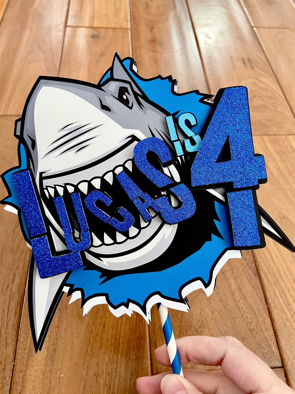 Shark Cake Topper/great White Cake Topper/shark Bite - Etsy