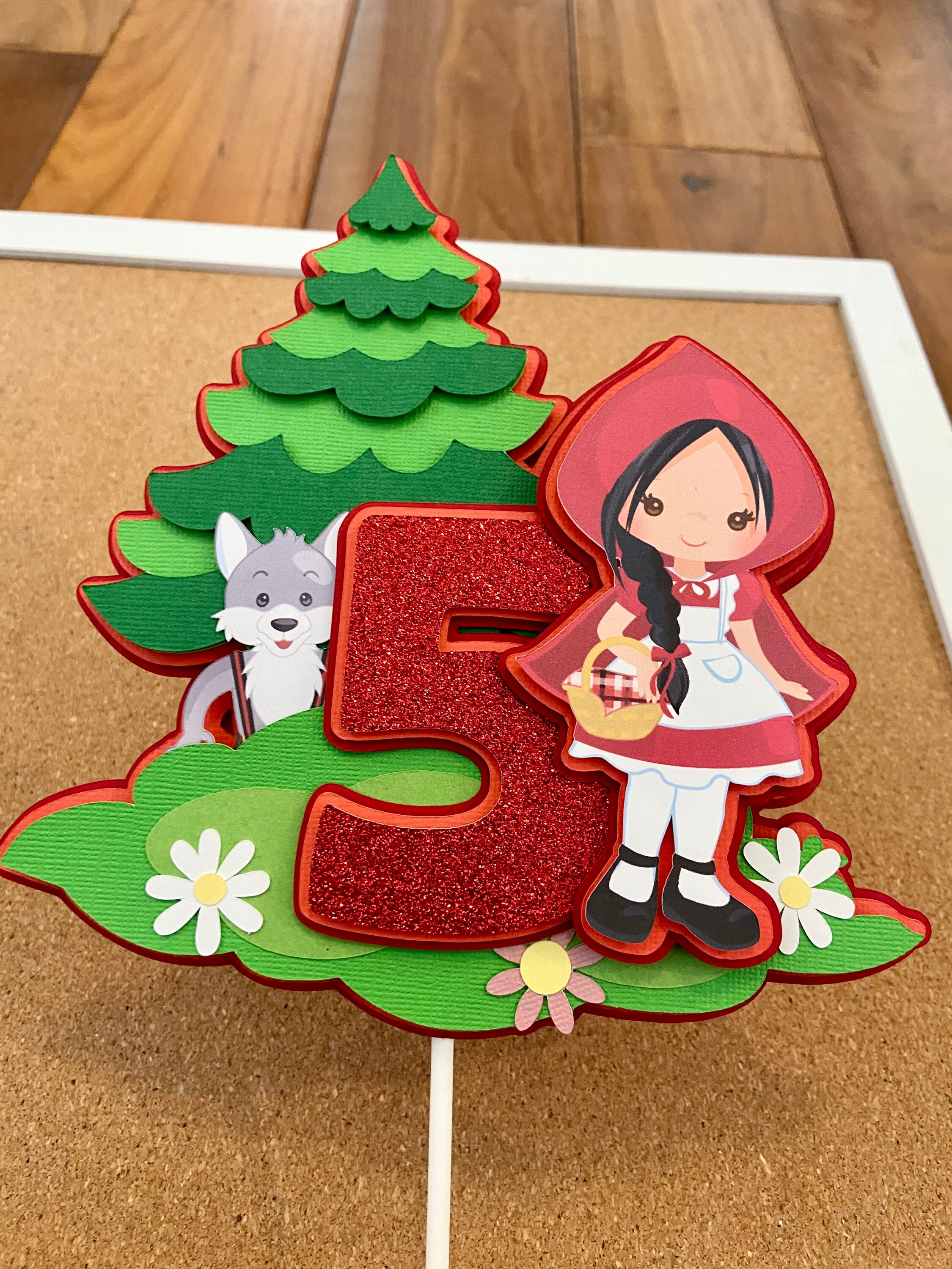 Little Red Riding Hood Cake Topper/little Red Riding Hood - Etsy