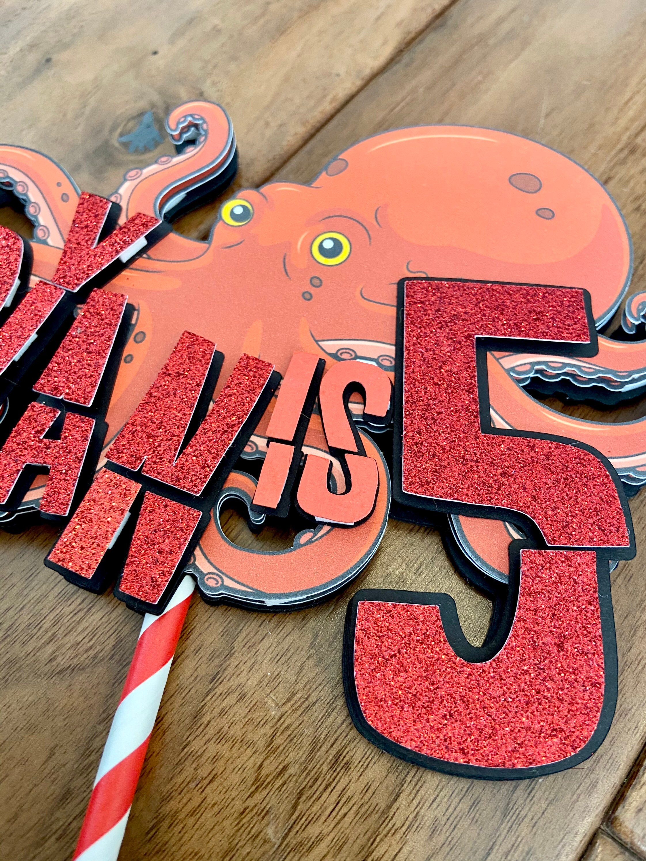 Kraken Cake Topper/octopus Cake Topper/sea Creature Cake - Etsy