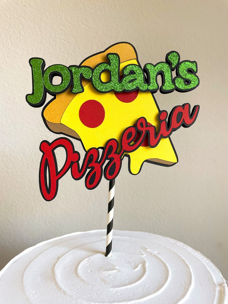 Pizza Party Cake Topper/make Your Own Pizza Party - Etsy