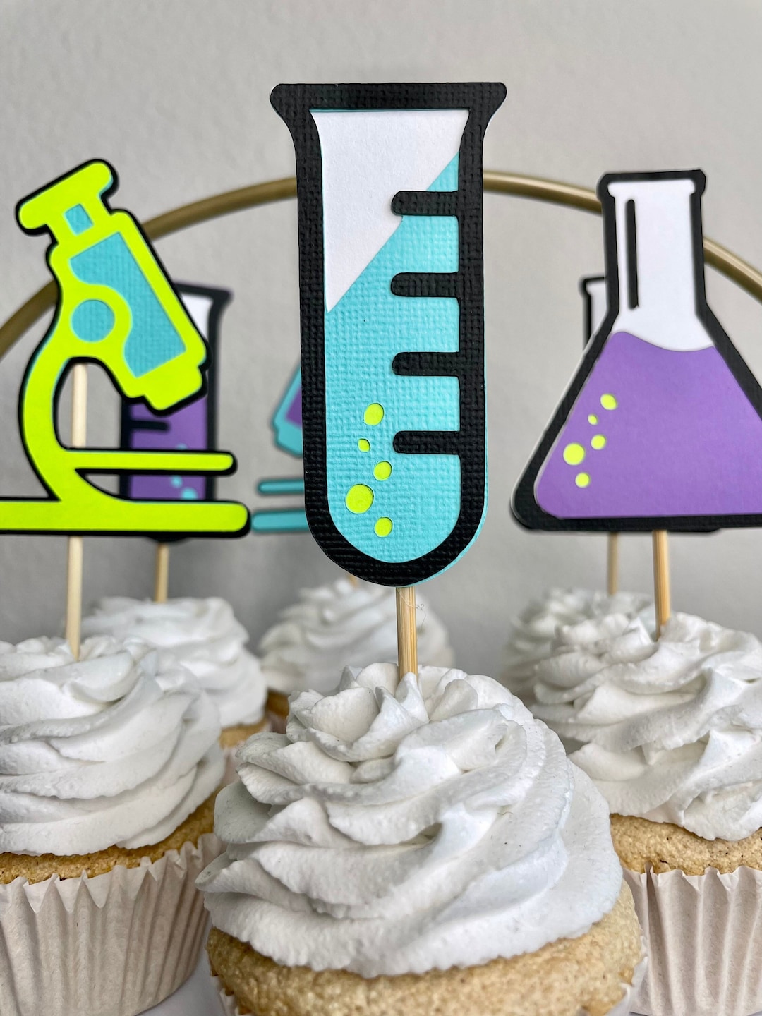 Scientist Cupcake Topper/mad Science Party/science Party - Etsy
