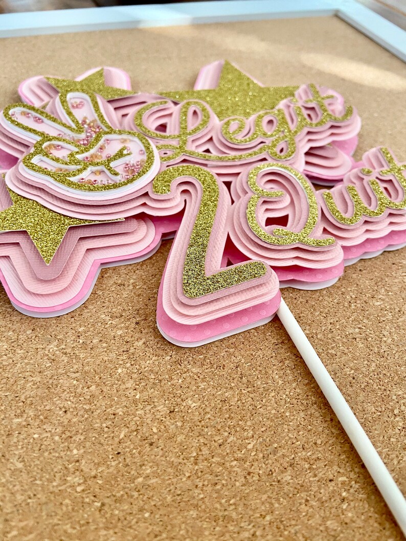 2 Legit 2 Quit Cake Topper/two Legit to Quit | Etsy