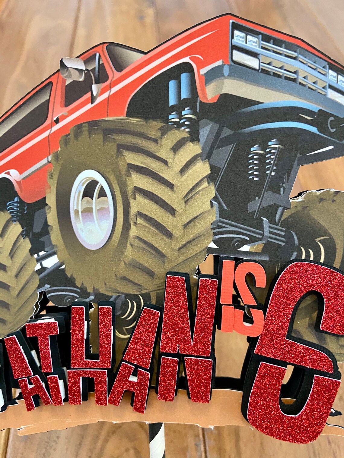 Monster Truck Cake Topper/monster Jam Cake Topper/monster - Etsy