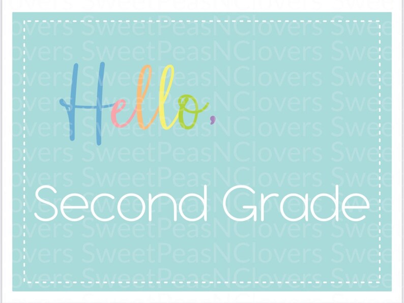 Back to School Sign/first Day of School Sign/ Hello Preschool 1st 2nd ...