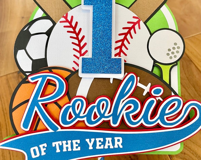 Rookie of the Year Cake Topper/sports Cake Topper/first Birthday - Etsy