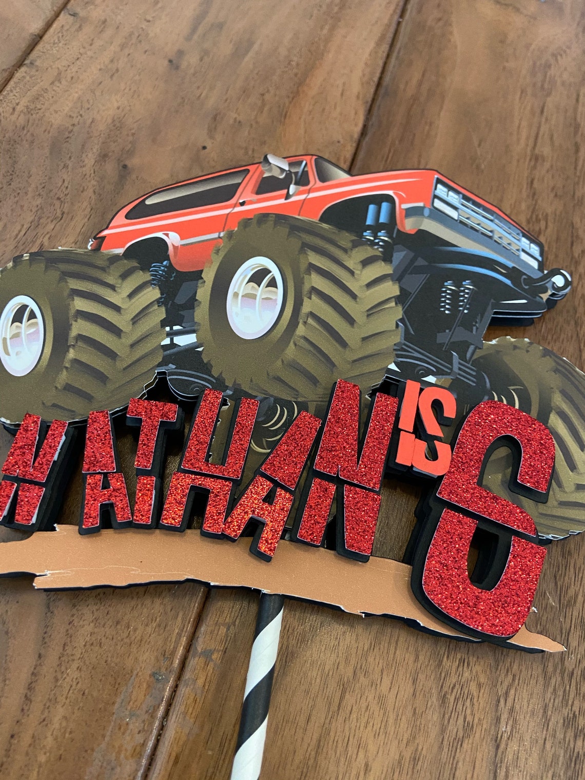 Monster Truck Cake Topper/monster Jam Cake Topper/monster - Etsy