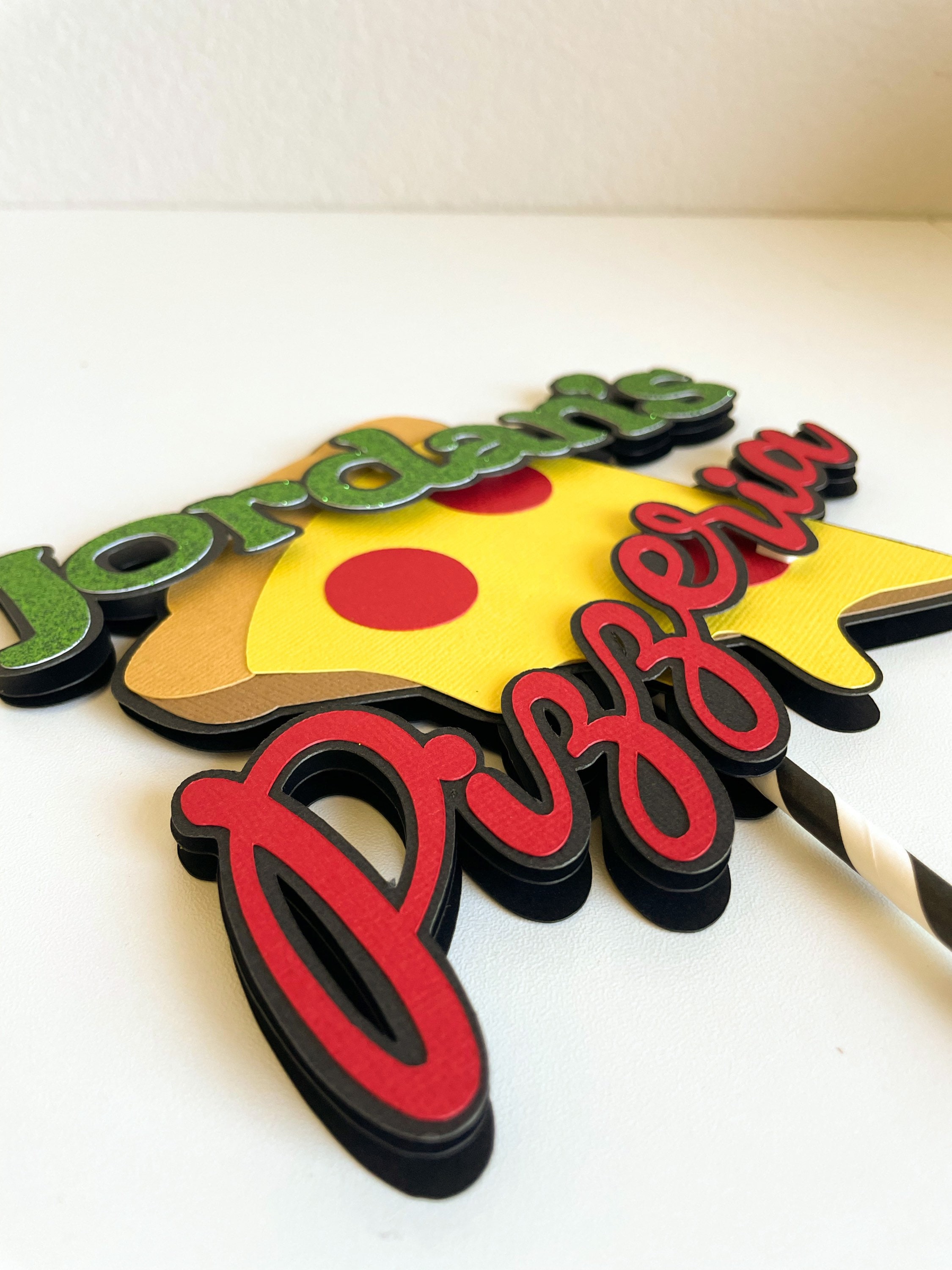 Pizza Party Cake Topper/make Your Own Pizza Party | Etsy