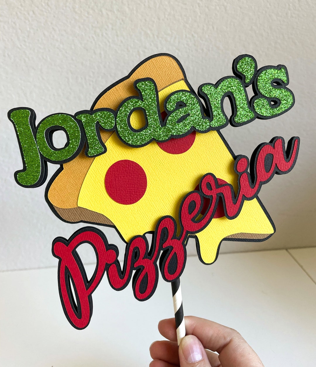 Pizza Party Cake Topper/make Your Own Pizza Party - Etsy