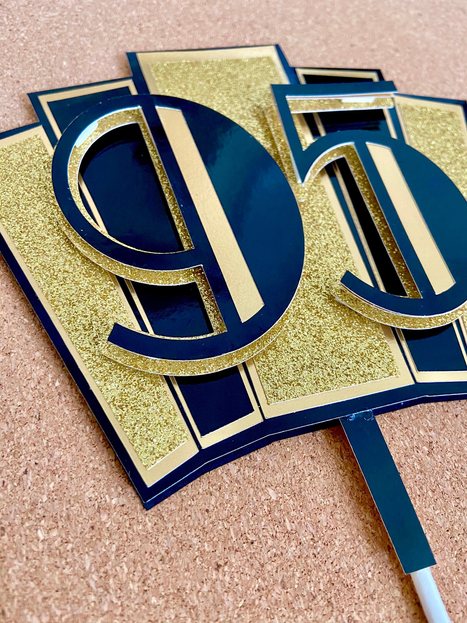 Art Deco Glitter Cake Topper: 1920s, Gatsby Party - Etsy