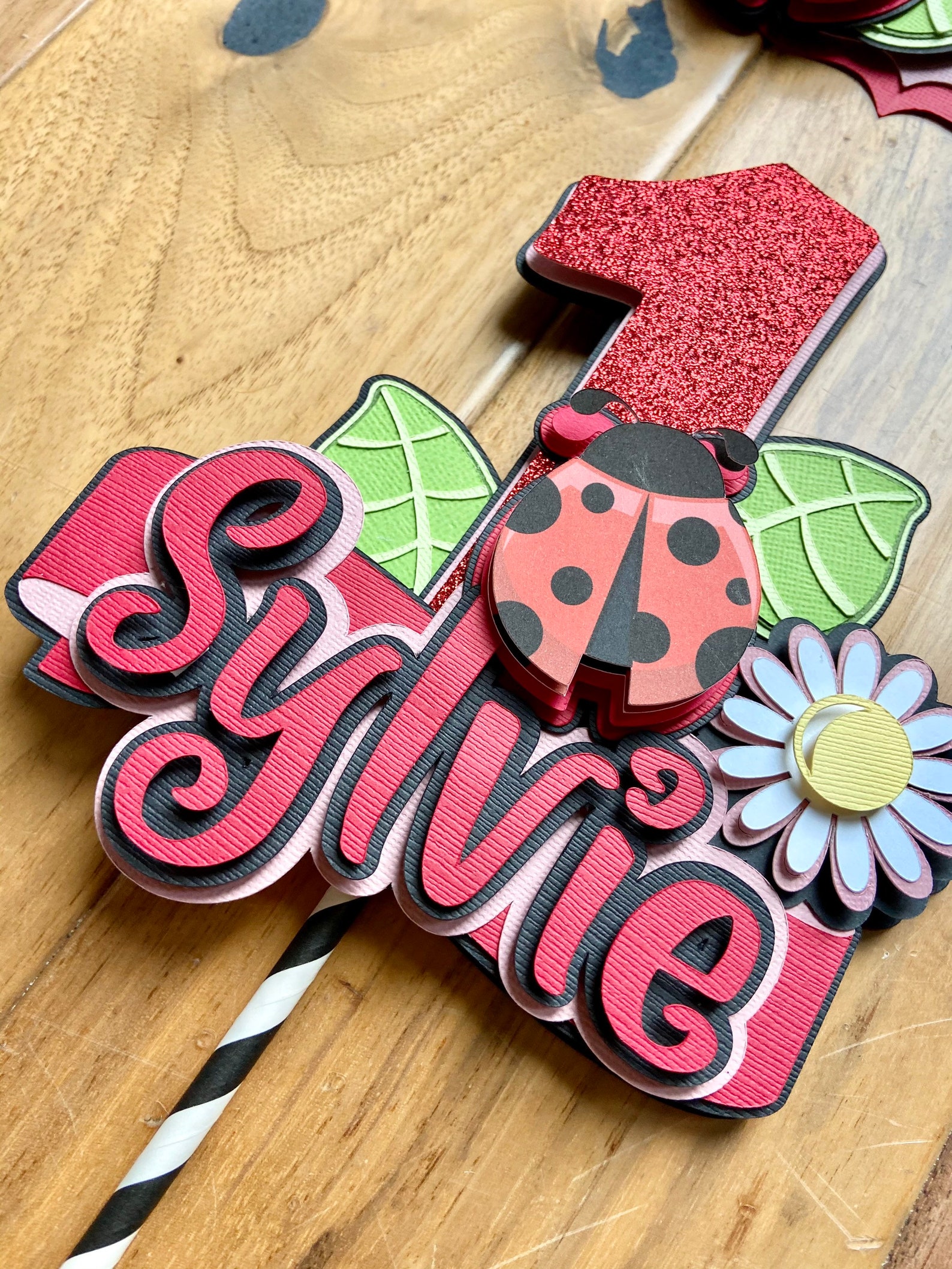 Ladybug Cake Topper/spring Cake Topper/ladybug/ - Etsy